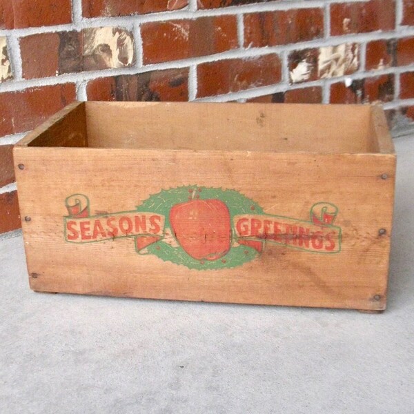 Apple Crate - Etsy