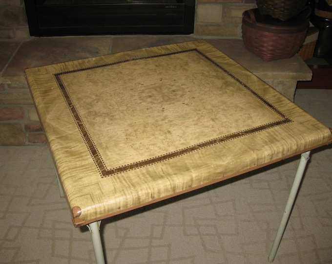 Vintage Samson Card Table - Shwayder Bros Inc - 1950s -folding Table ...