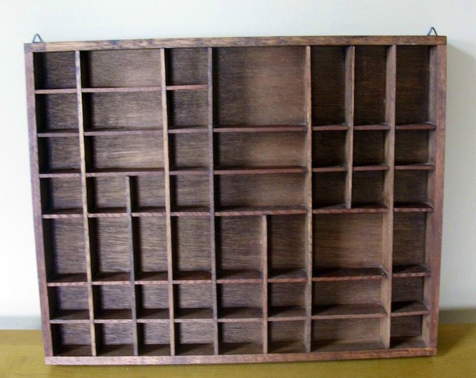 Large SHADOW BOX Wood Wall Shelf 20 X 16 Horizontal display Case Wall ...