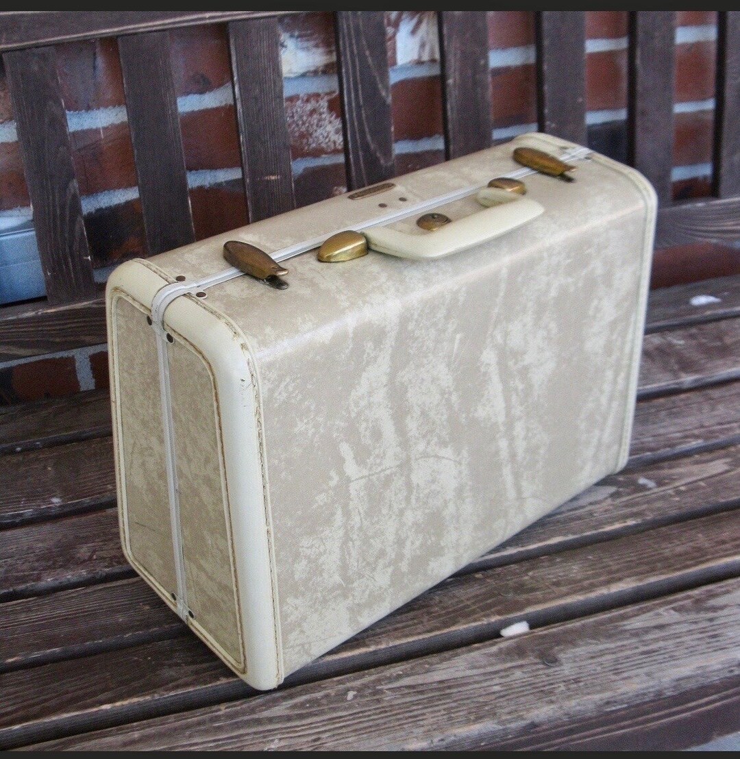 1940s Samsonite MICRO Case train Case small Overnight Case 4515 marbled ...