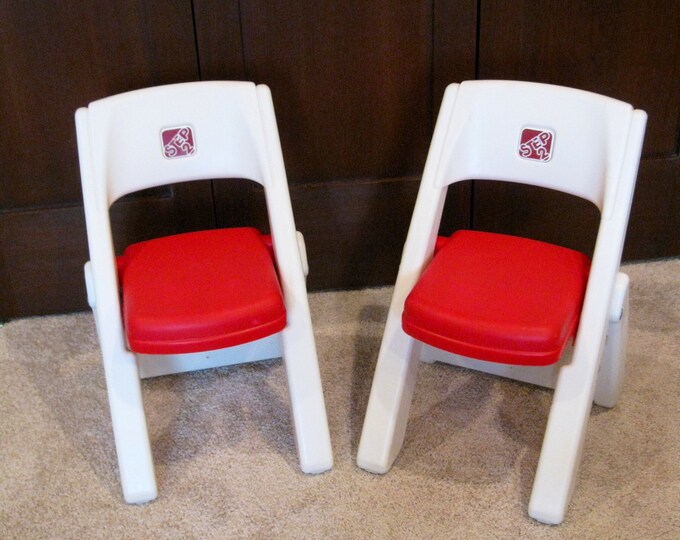 Set of 2 STEP 2 Child Chairs-folding Chairs -1990s -kid Size -toddler ...