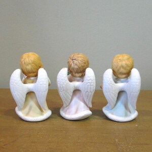 SET of 3 Homco ANGELS -christmas Angels W/ Original Box- 4" X 2 1/4 ...
