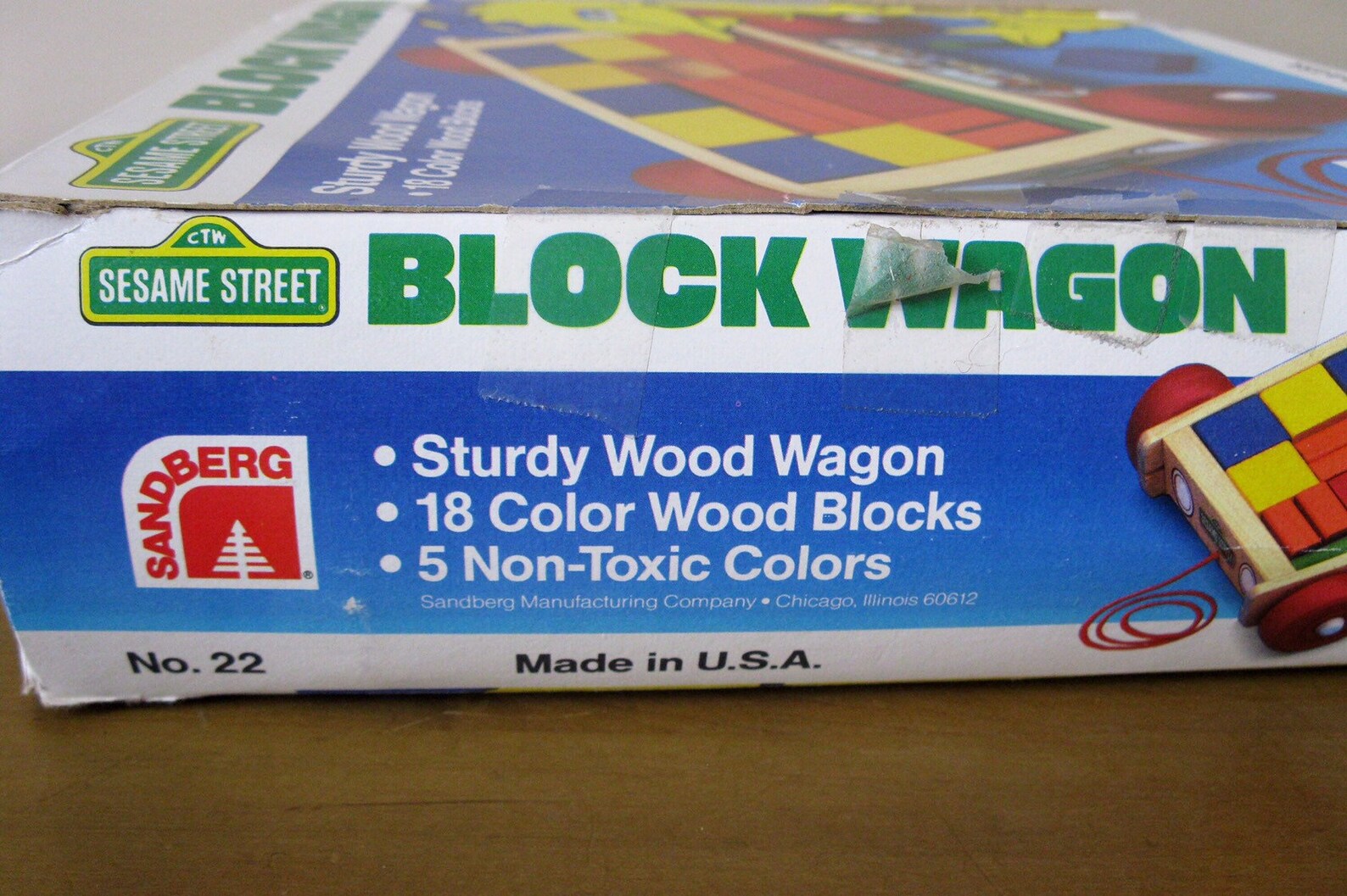 Sesame Street BLOCK WAGON pull Toy 1987 COMPLETE with | Etsy