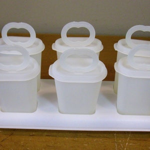 VTG 1970s TUPPERWARE Ice Tups Set -popsicle Mold -holds 6 Freezer Pops ...