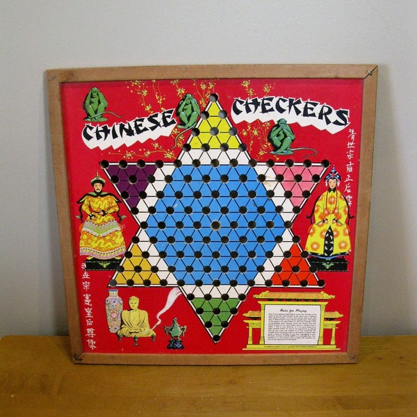 Vintage Cardboard Checkerboard - Etsy