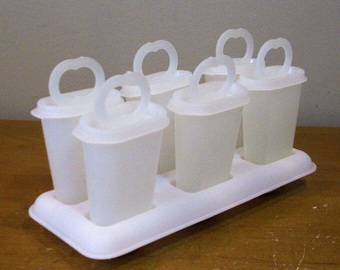 VTG 1970s TUPPERWARE Ice Tups Set -popsicle Mold -holds 6 Freezer Pops ...