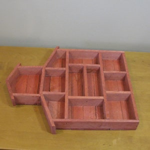 BARNWOOD Shadow Box -13 1/4" X 16" -wood -barn Shaped- Knick Knack ...