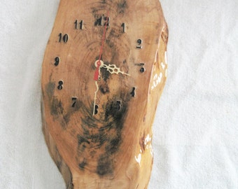 Burl clock | Etsy