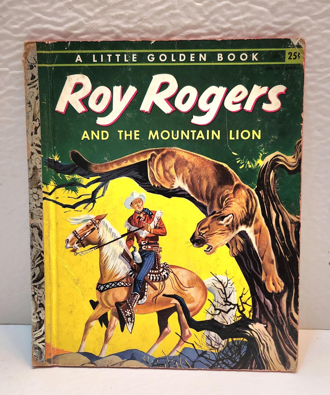 Little Gold Children's Book "roy Rogers and the Mountain Lion" 1955 ...