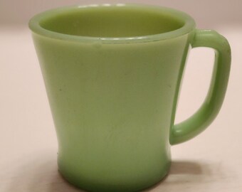 Vintage Green Glass Jadeite Jadite Fire King Ovenware D-handle Mug ...