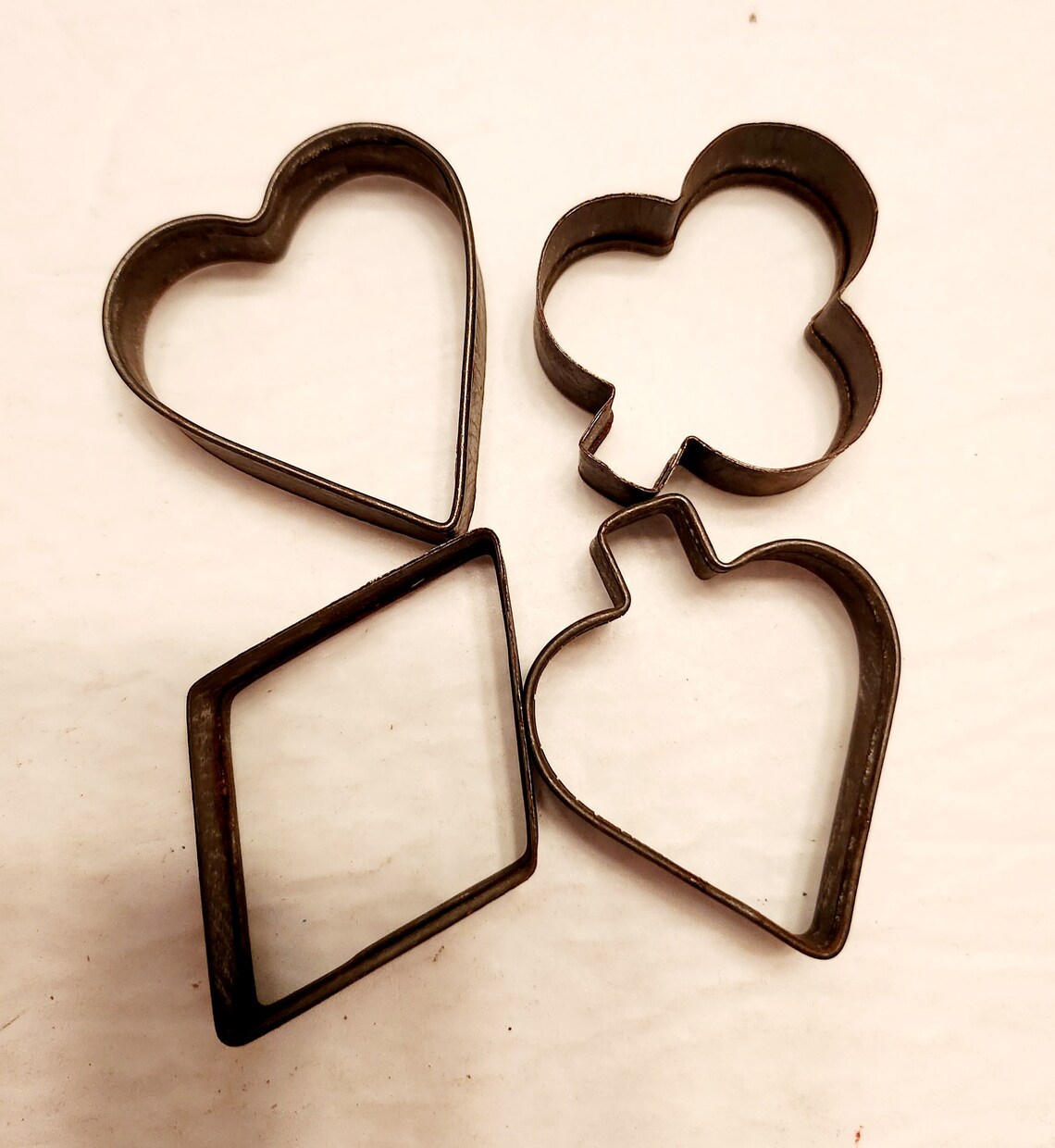 Vintage 1940s-1950s Rare Bridge Party Cards Sandwich/cookie Cutters Set ...