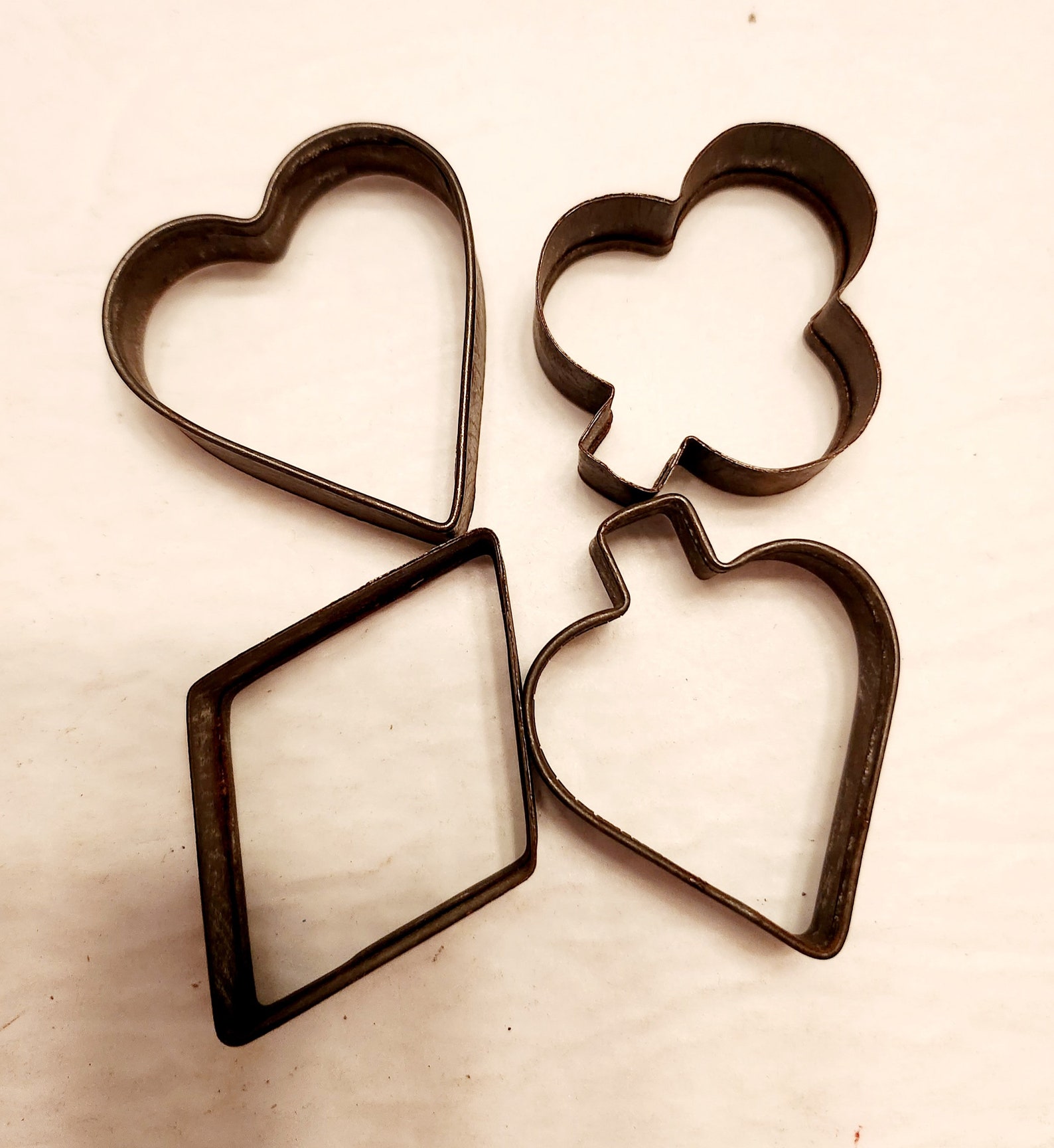 Vintage 1940s-1950s Rare Bridge Party Cards Sandwich/cookie Cutters Set ...