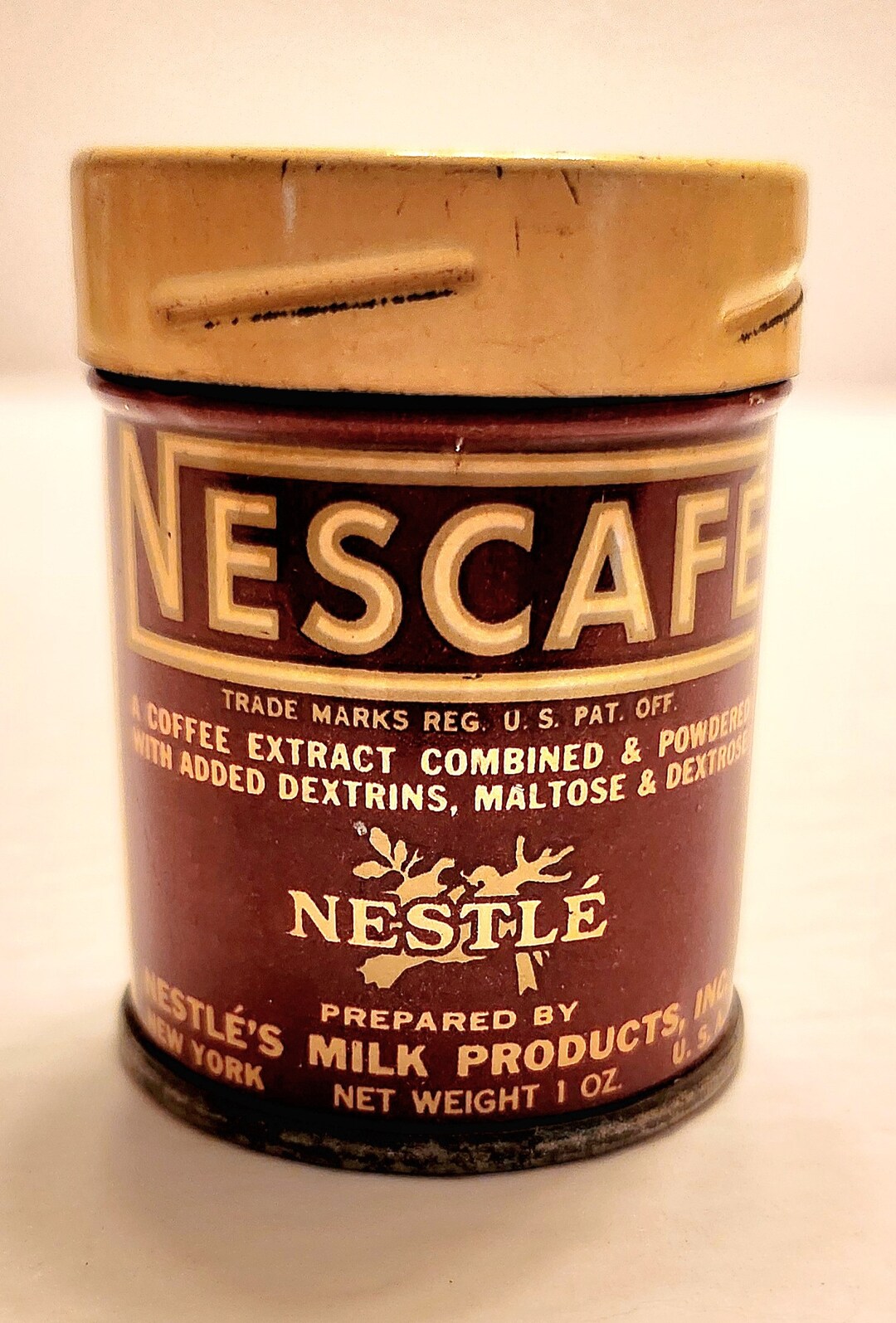 Vintage Nescafe Advertising Sample Product Tin 29020 - Etsy
