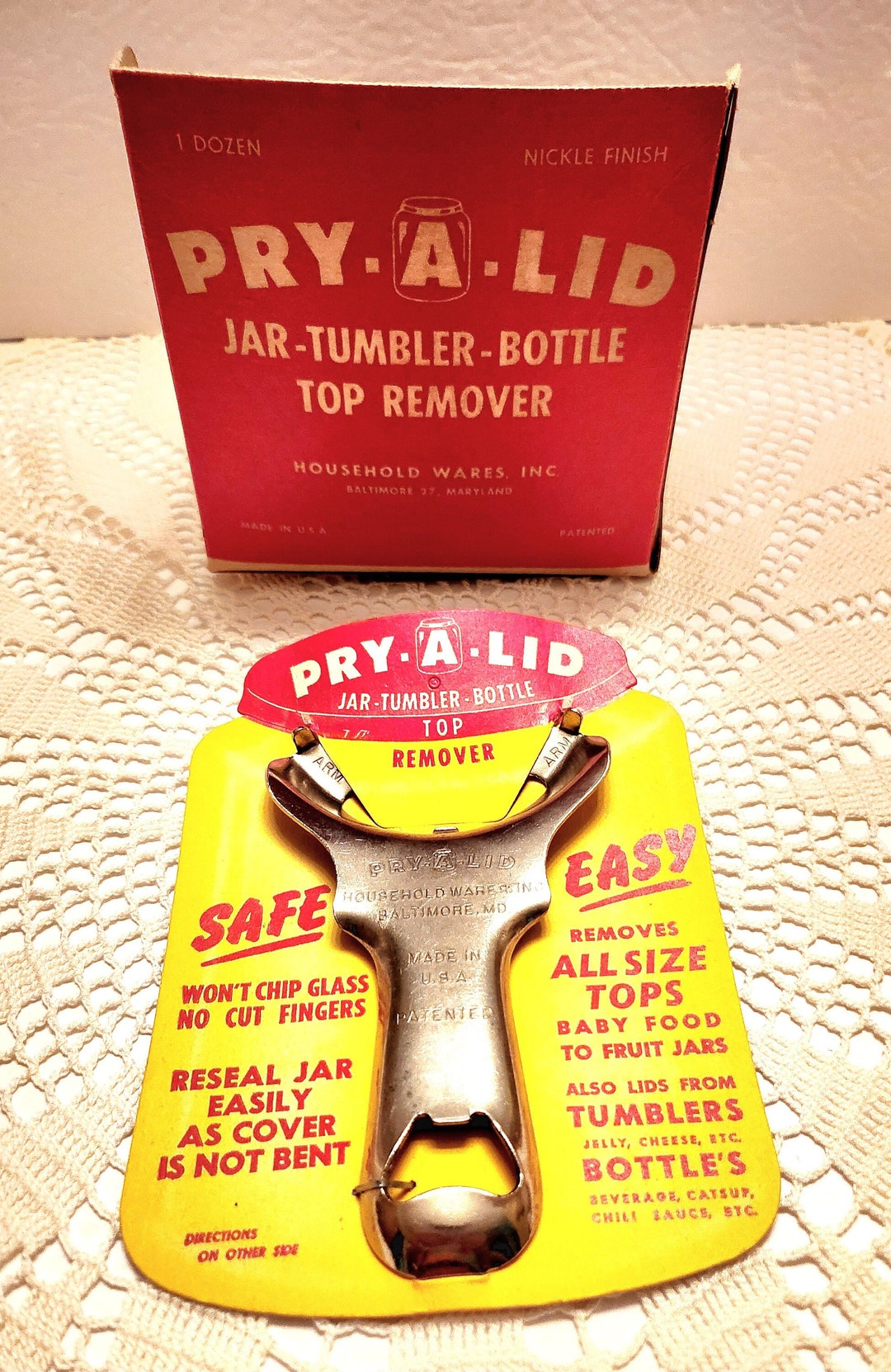 Pry-a-lid on Original Cardboard Display, Extra Cardboard Display ...