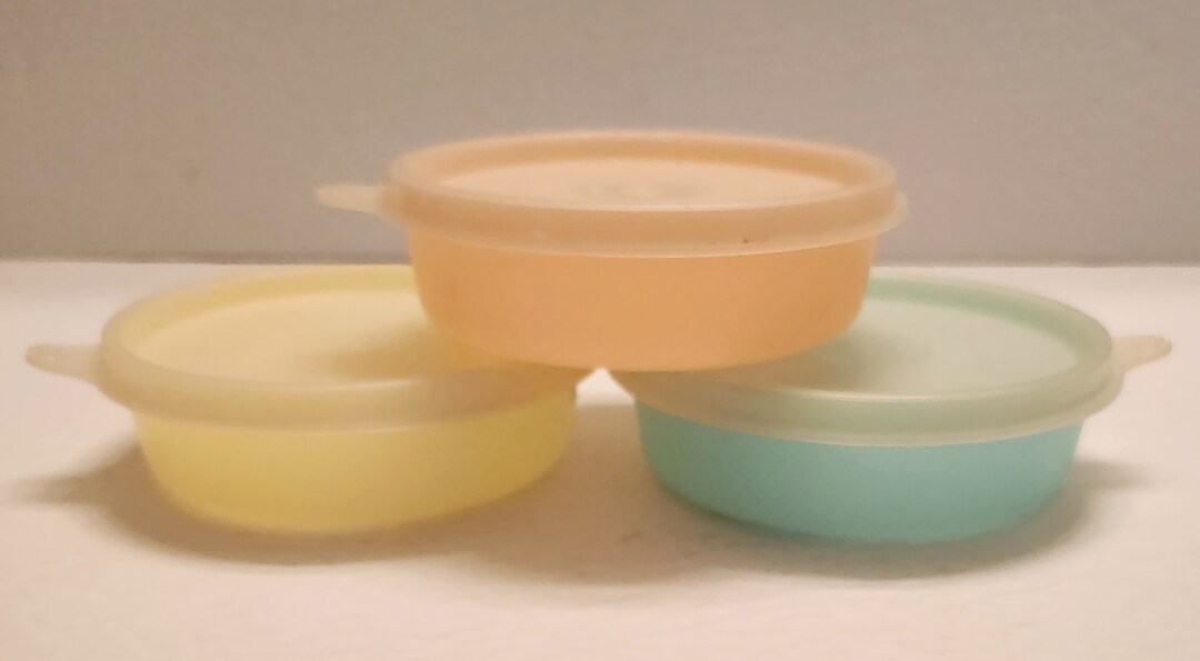 Vintage Set of 3 Tupperware Little Wonders Children's Bowls With Lids ...