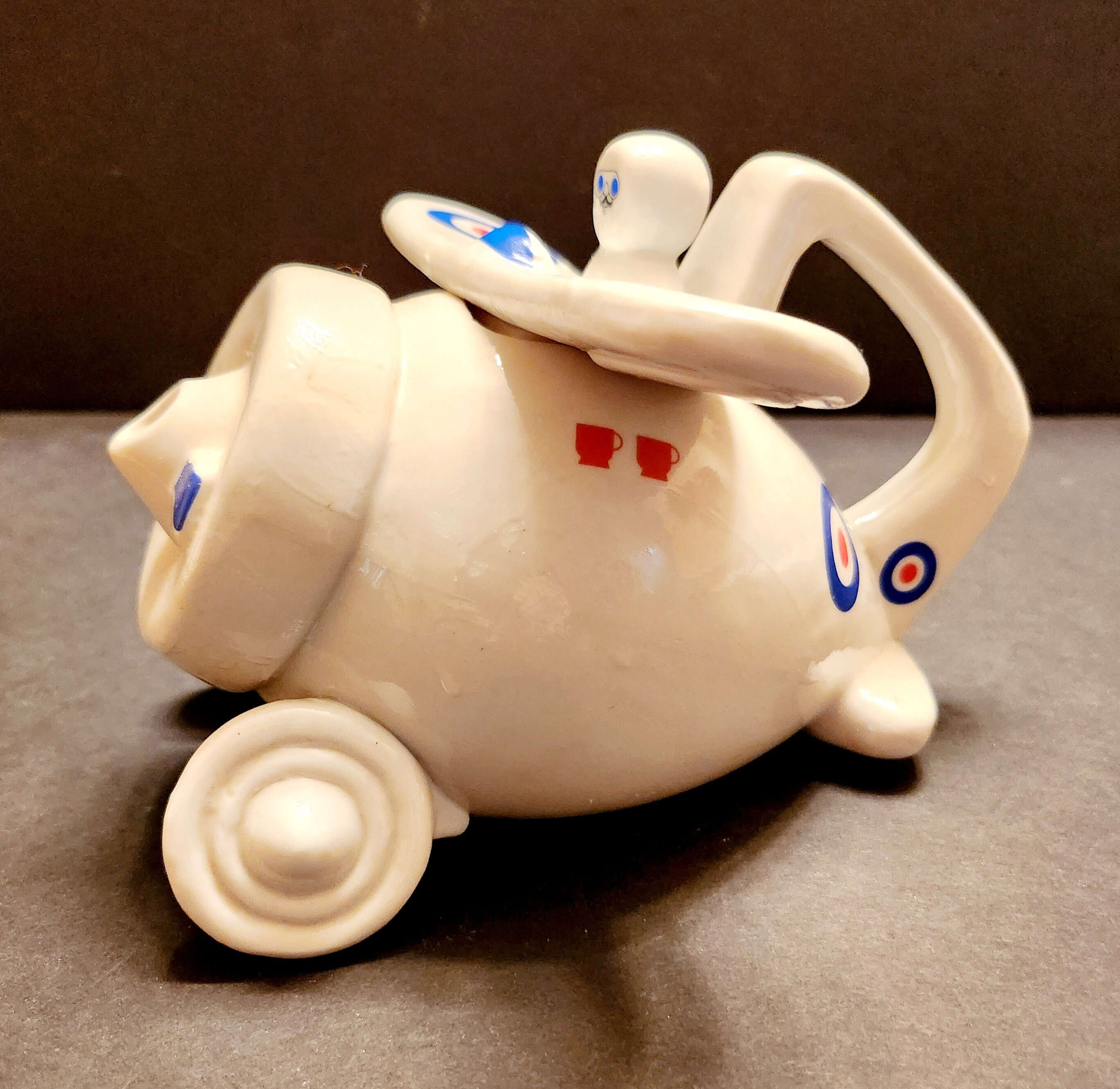 Darling Vintage Ceramic Airplane Teapot -- #27713 - Etsy