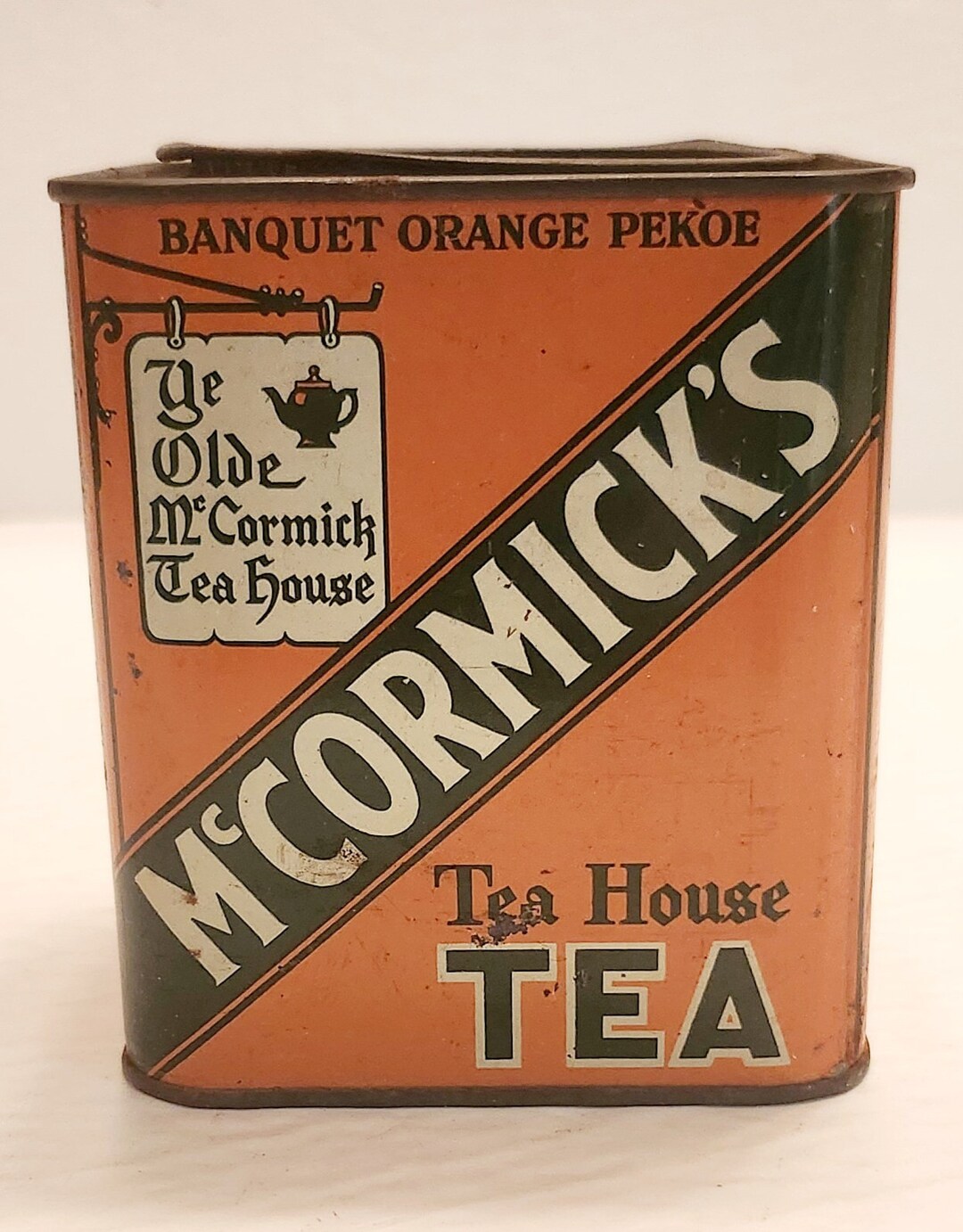 Mccormick Tea House Vintage Metal Tea Tin--1937 -- #27245 - Etsy