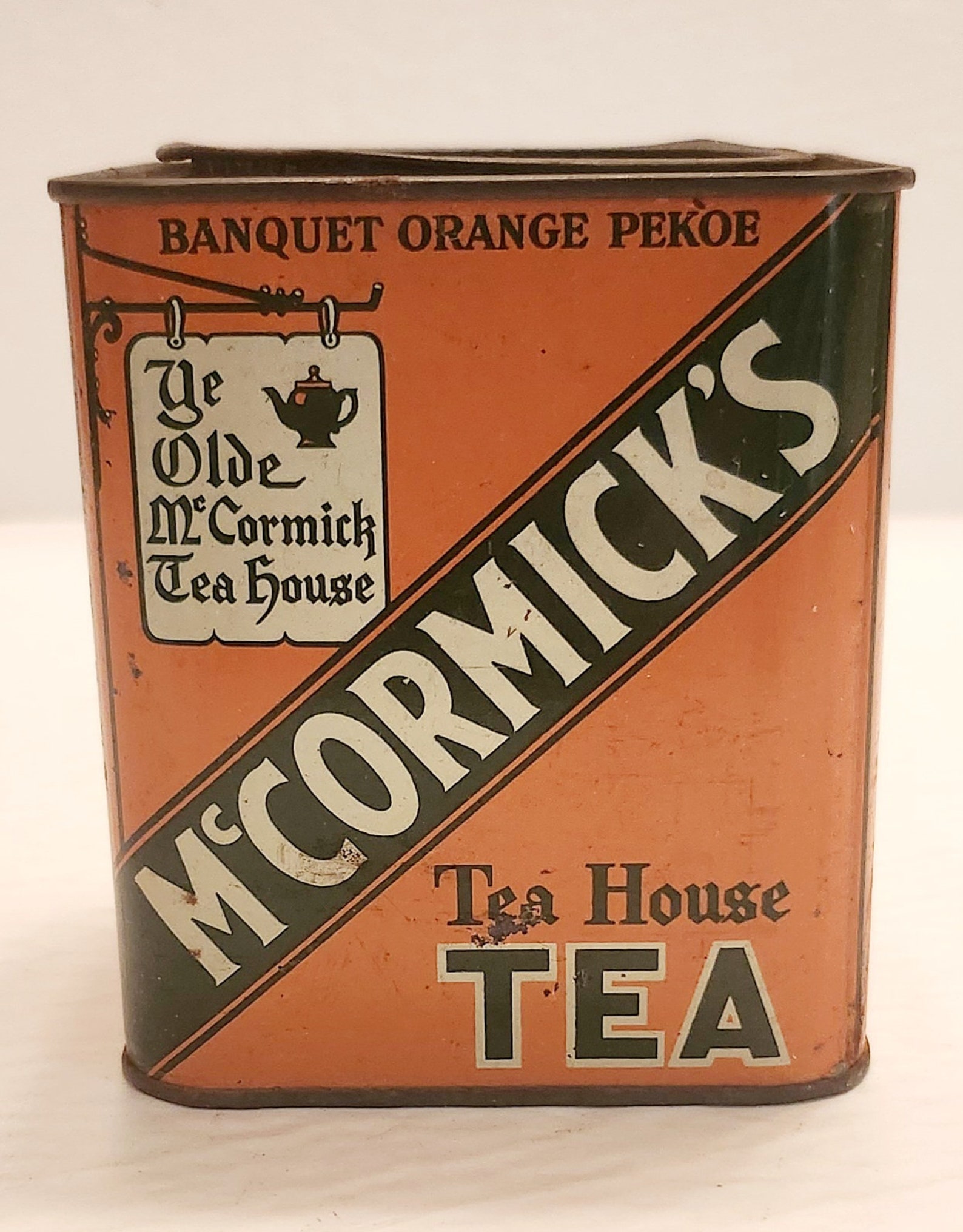 Mccormick Tea House Vintage Metal Tea Tin--1937 -- #27245 - Etsy