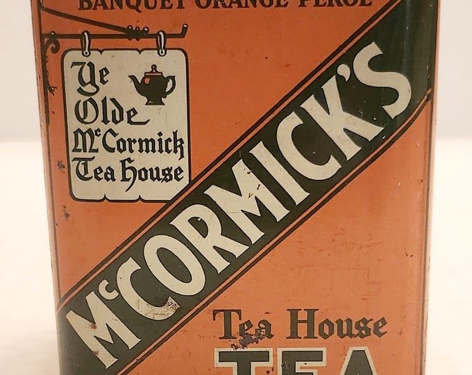 Mccormick Tea House Vintage Metal Tea Tin--1937 -- #27245 - Etsy