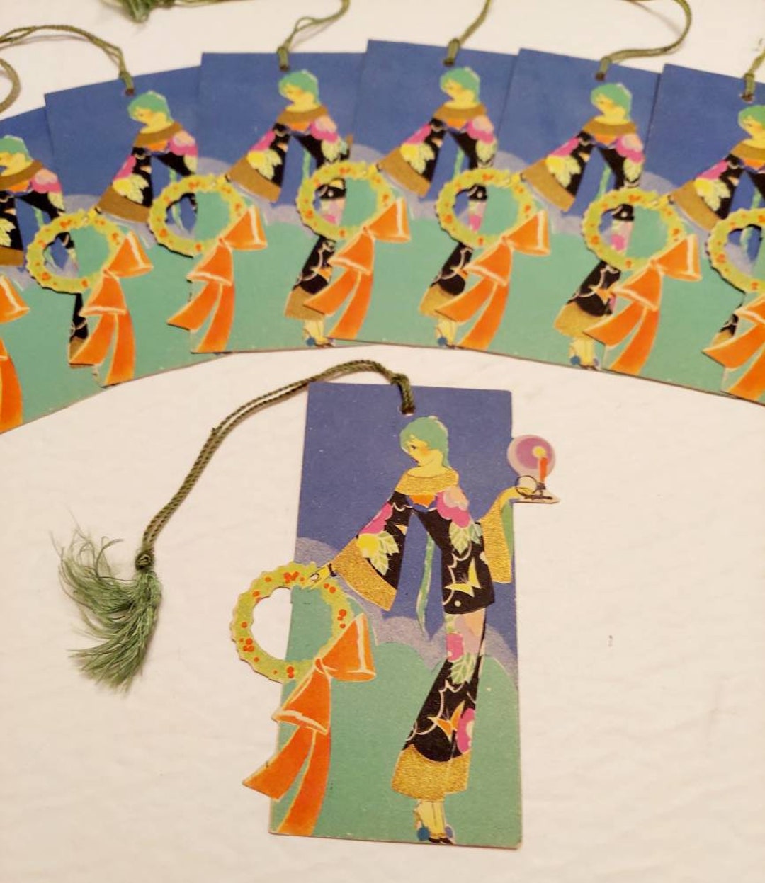 SALE! Antique: the Buzza & Co."christmas Flapper Bridge Tally Cards ...