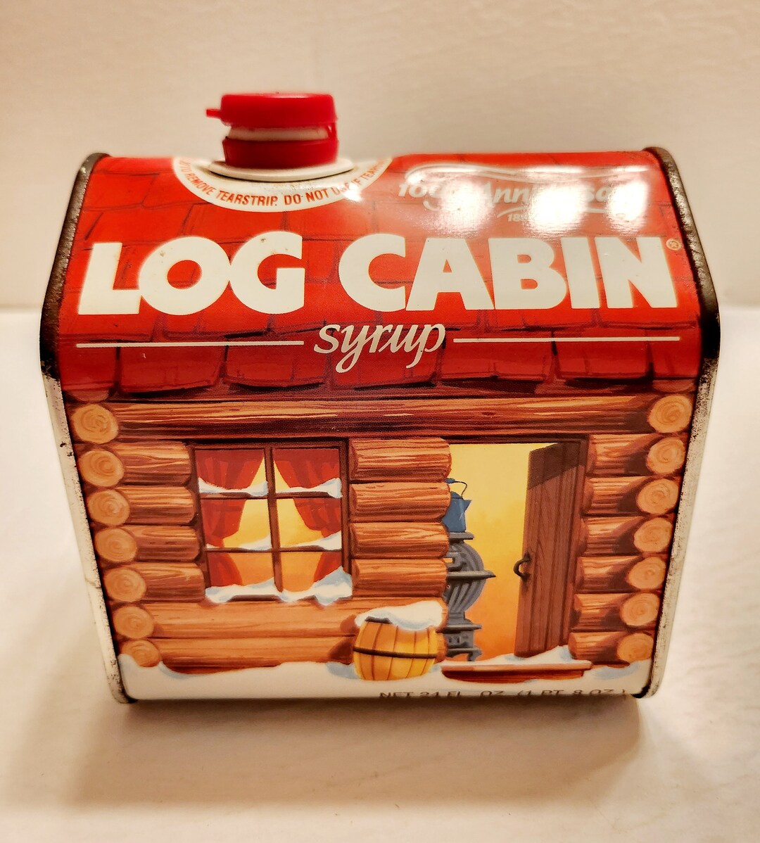 Vintage Log Cabin Syrup 100th Anniversary Advertising Tin - Etsy