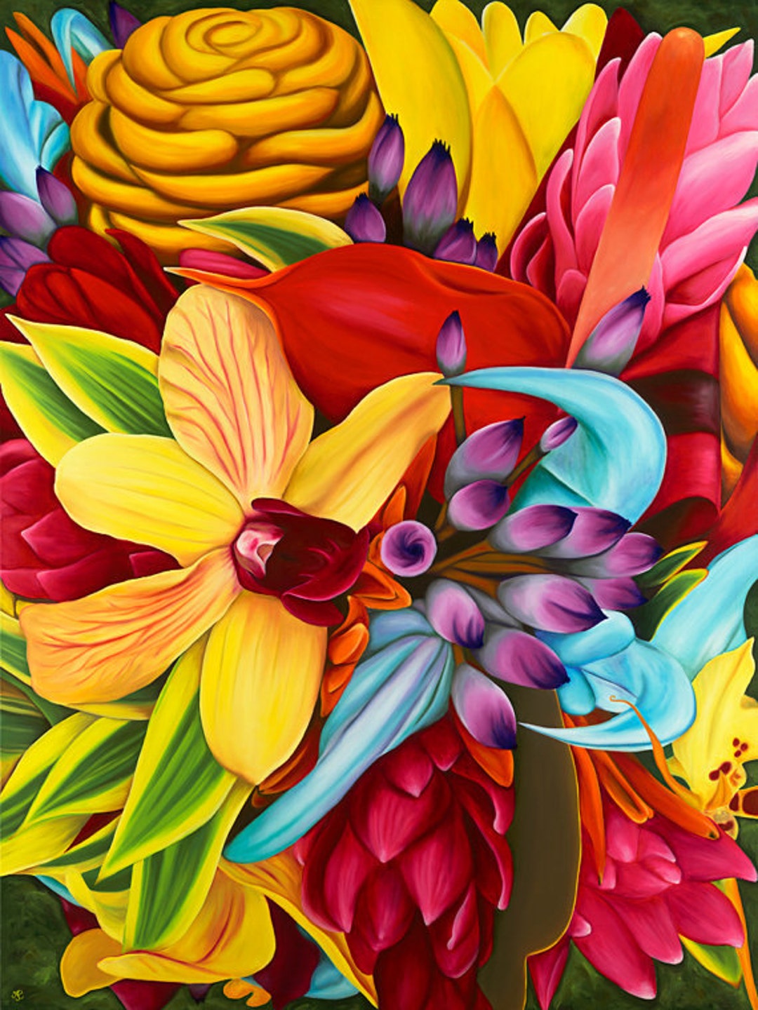 Floral Explosion Limited Edition Aluminum Print - Etsy