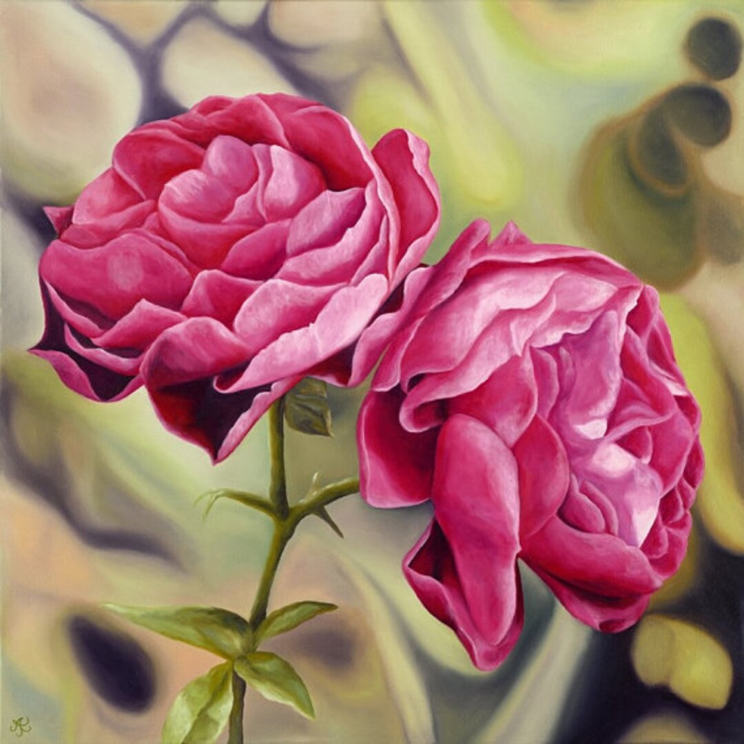 Double Rose Limited Edition Aluminum Print - Etsy