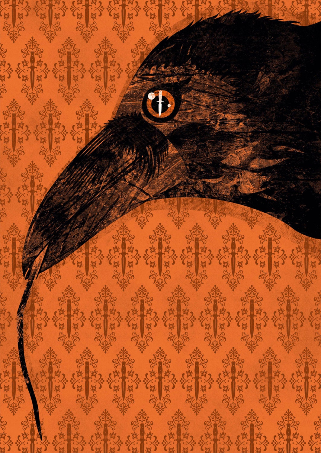 Caledonian Crow Silkscreen Art Print Screen Print in - Etsy