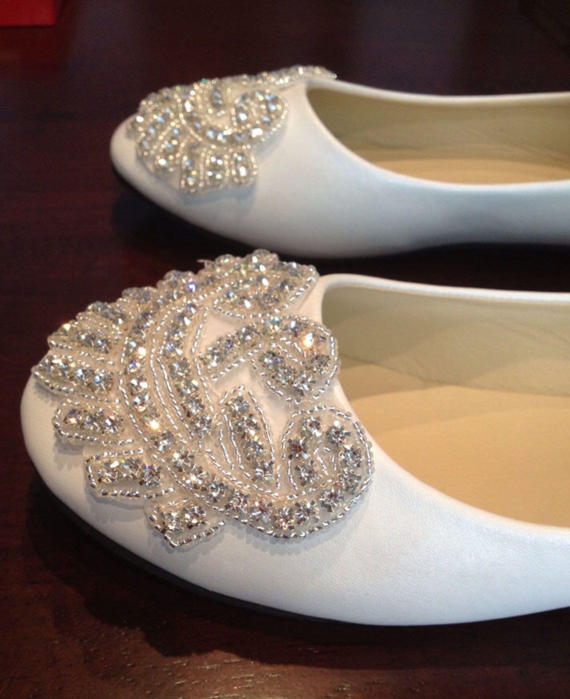 Flat Bridal Shoe,rhinestone Shoe,wedding Shoe, Flat Rhinestone Shoe - Etsy