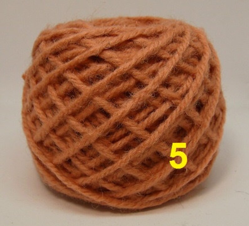Bonus Buy PEACH 6 Shades of RED Color Wool Rug Yarn Ready - Etsy