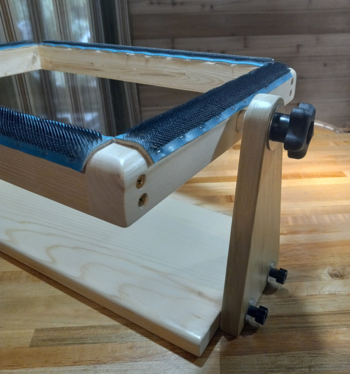 Wooden Lap Stand With Gripper Strip for Rug Hooking / Punch Needle ...