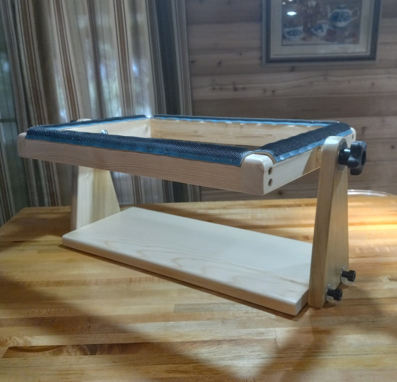Wooden Lap Stand With Gripper Strip for Rug Hooking / Punch Needle ...