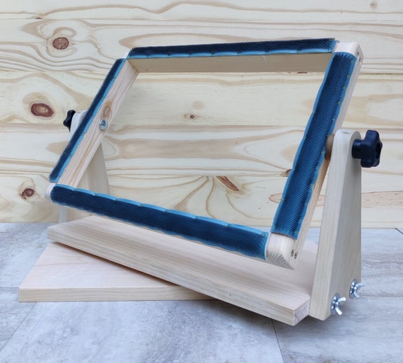 Wooden Table Stand With Gripper Strip for Rug Hooking / Punch - Etsy