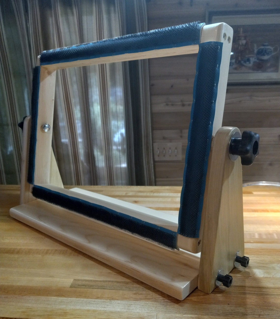Wooden Lap Stand With Gripper Strip for Rug Hooking / Punch Needle ...