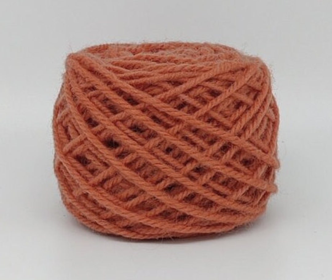Peach #39 Wool Rug Yarn 100% Wool 1/8 Lb. Ready for Use 3 Ply Thick - Etsy