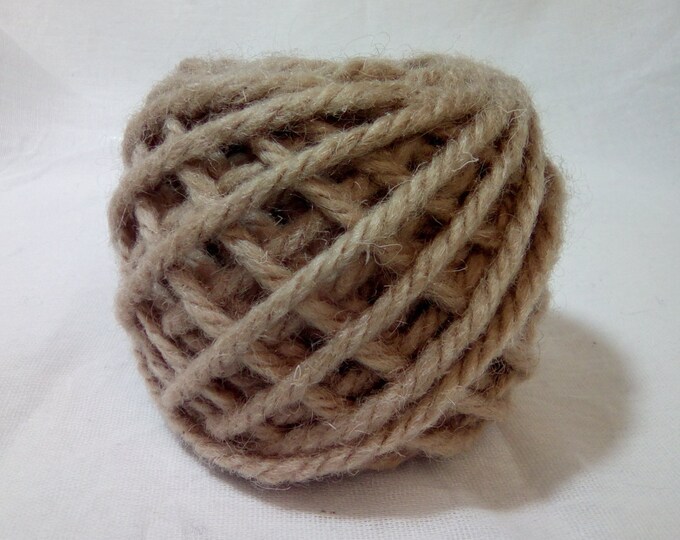 Tan 403 EXTRA THICK Wool Yarn 100% Wool 1/8 Lb. Ready for Use 3 Ply - Etsy