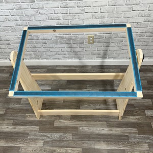 Rug Hooking Punch Needle Wooden Floor Stand With Gripper Strip 20x 30 ...