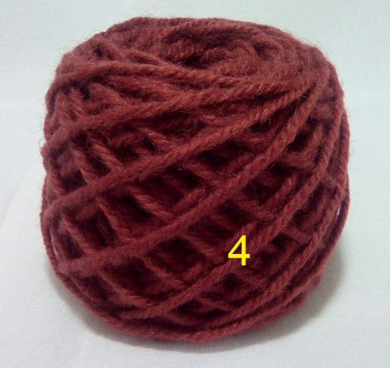 Bonus Buy PEACH 6 Shades of RED Color Wool Rug Yarn Ready - Etsy