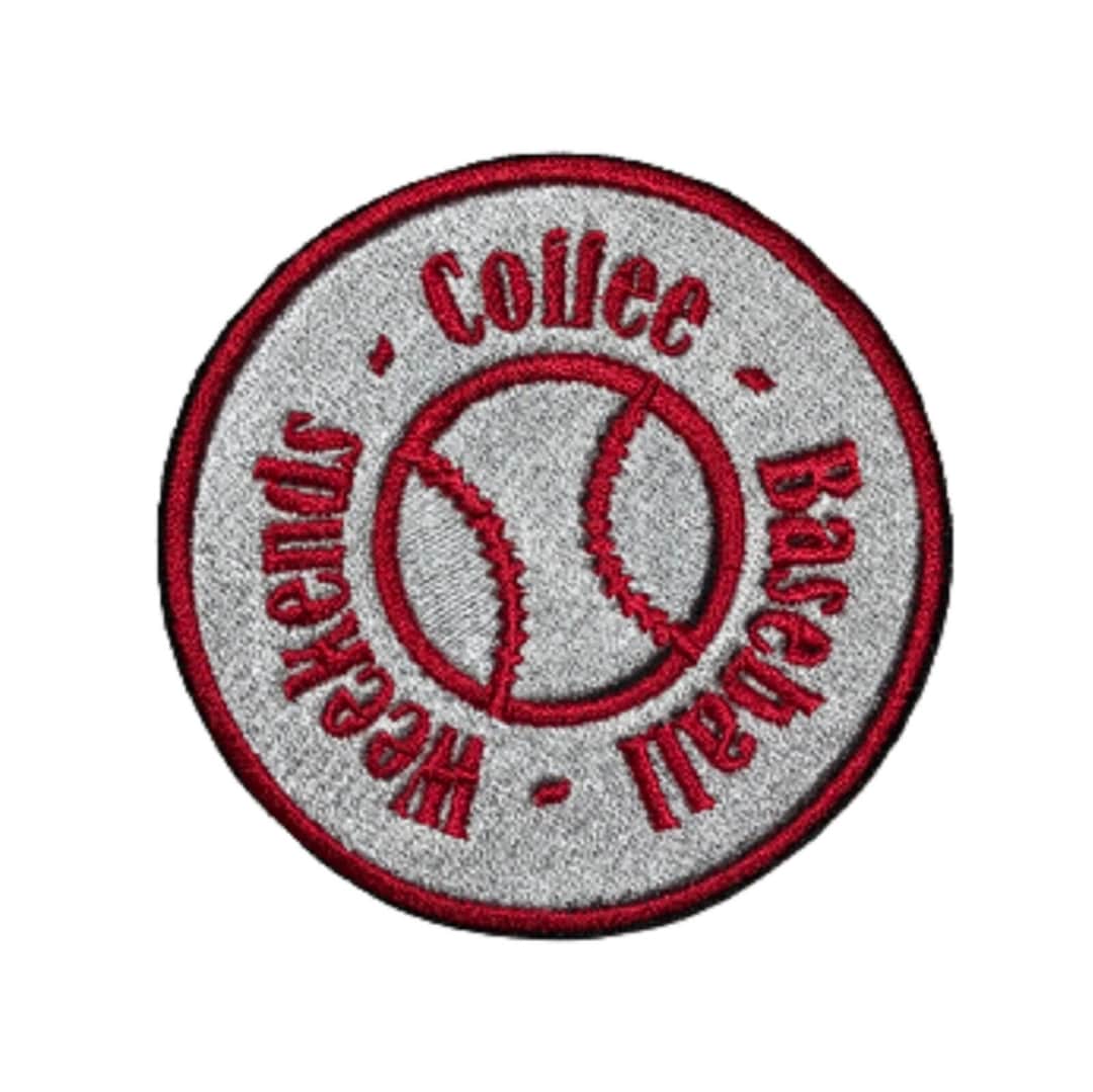 Baseball Mom Patch for Hats, Weekends Coffee Baseball Patch Iron On ...