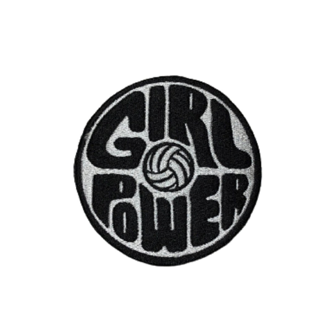 Girl Power Volleyball Iron on Patch, Rayon Embroidery (3.5") - Etsy