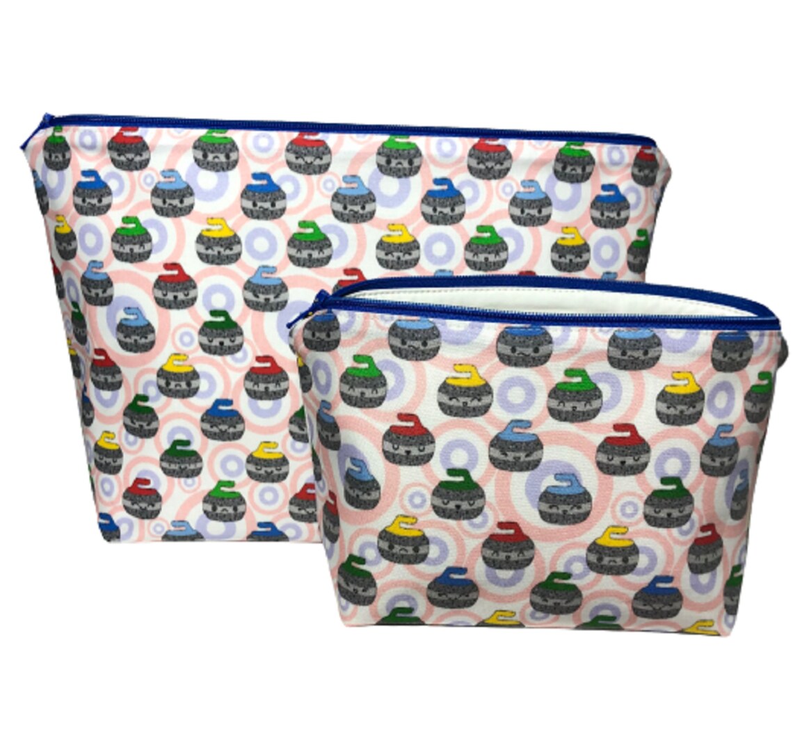 Curling Stone Makeup Bag Set, Choice Size, Curling Gifts, Curling Bag ...