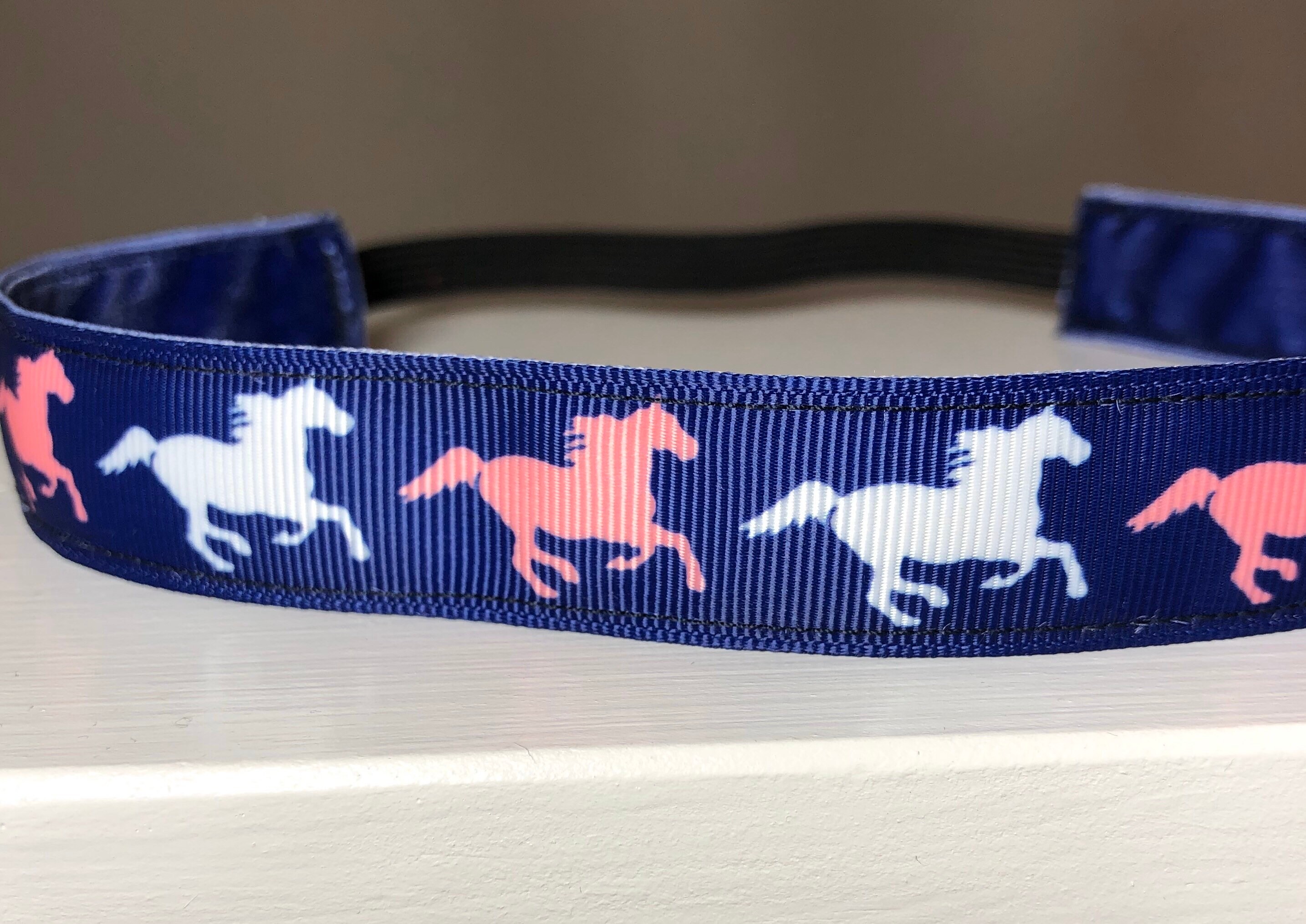 Navy Horse Headband for Girls Choice of Size Horse Gifts for - Etsy