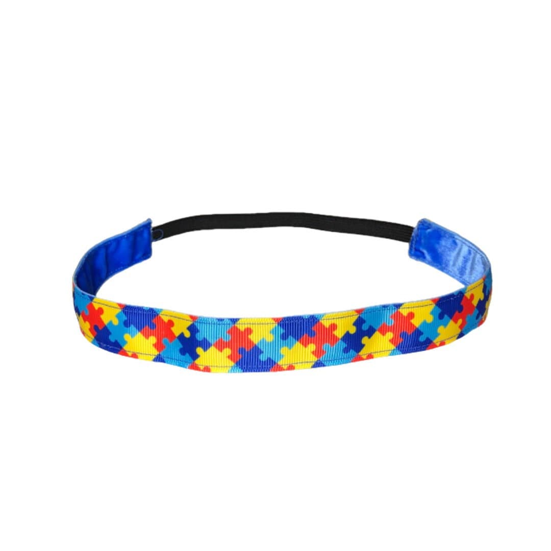 Autism Awareness Headband Women, Choice of Size, Autism Headband Non ...