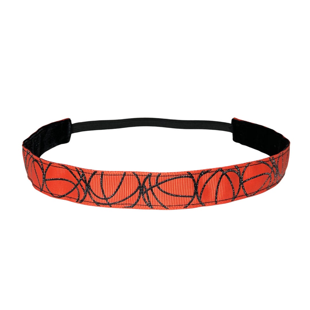 Glitter Basketball Headband: Girls Nonslip Sports Hairband - Etsy