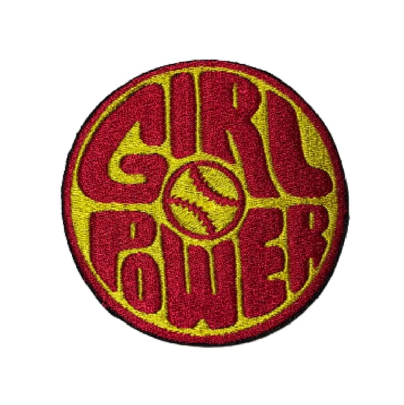 Girl Power Softball Iron-on Patch, 3.5 Inch Rayon Embroidery - Etsy