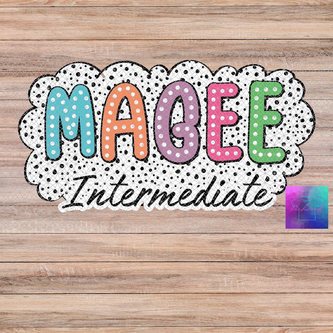 Magee Intermediate PNG Polka Dot DTF Sublimation Digital File - Etsy