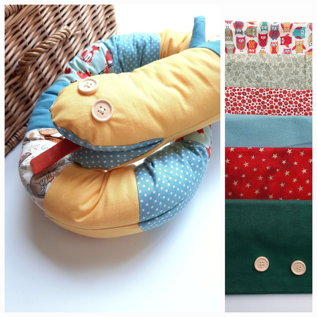 Xmas Patchwork Toy Snake - Giant Cute Soft Toy - Christmas - Natural ...