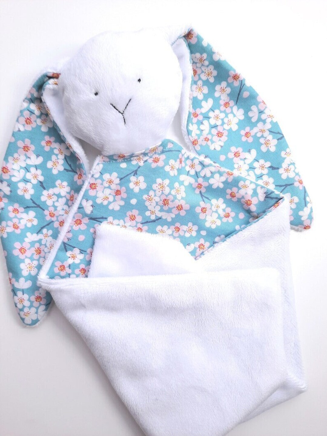 Baby Bunny Comforter With Long Floppy Ears - Luxurious Cuddle Plush ...