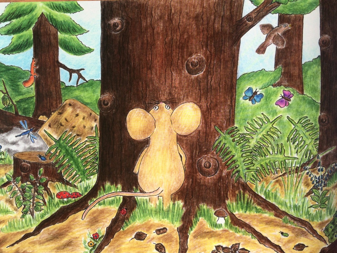 Illustrated Children's Story Book, the Mouse That Wished She Could Fly ...