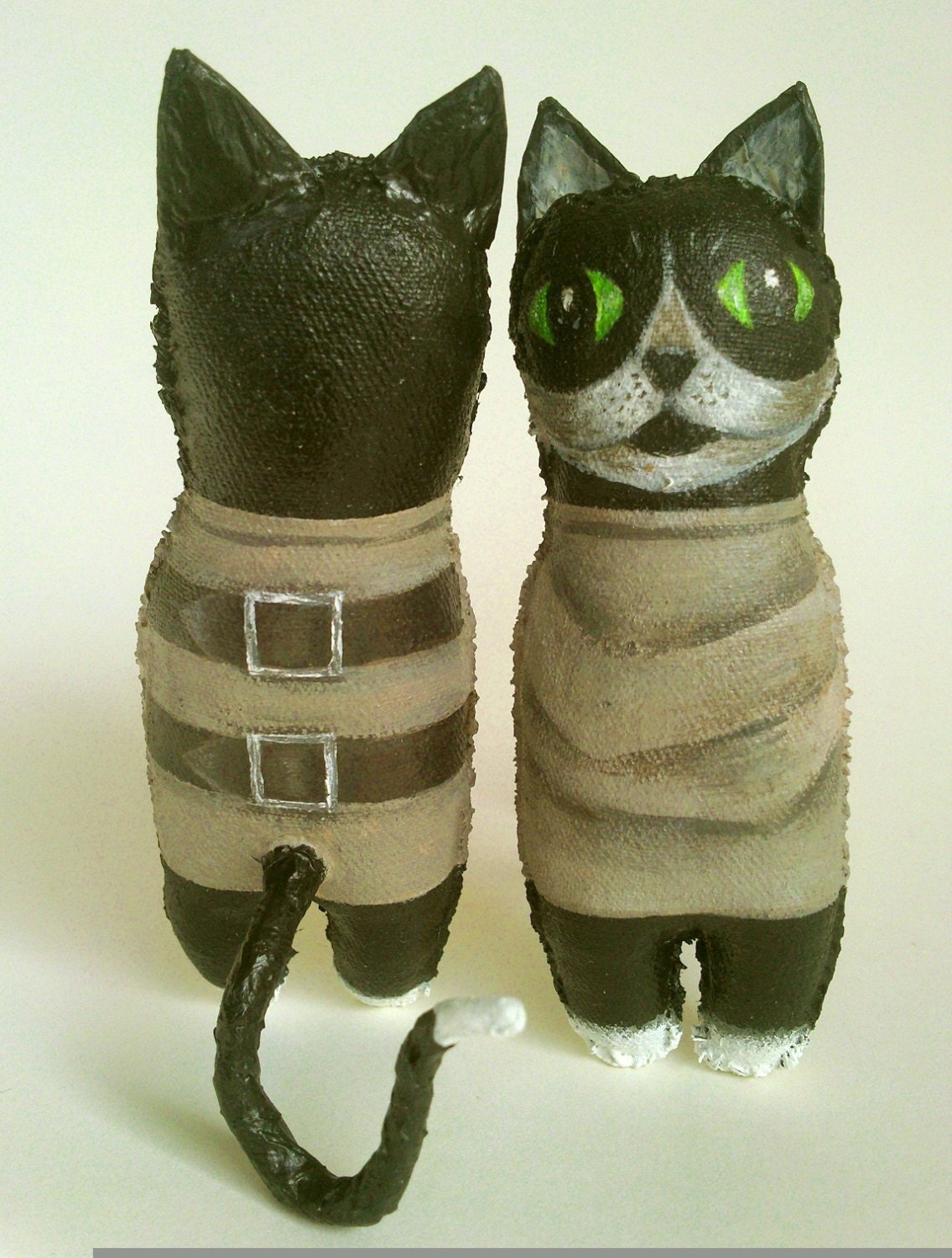Textile Sculpture, Textile Cat, Cats in Straitjackets in a Padded Cell ...